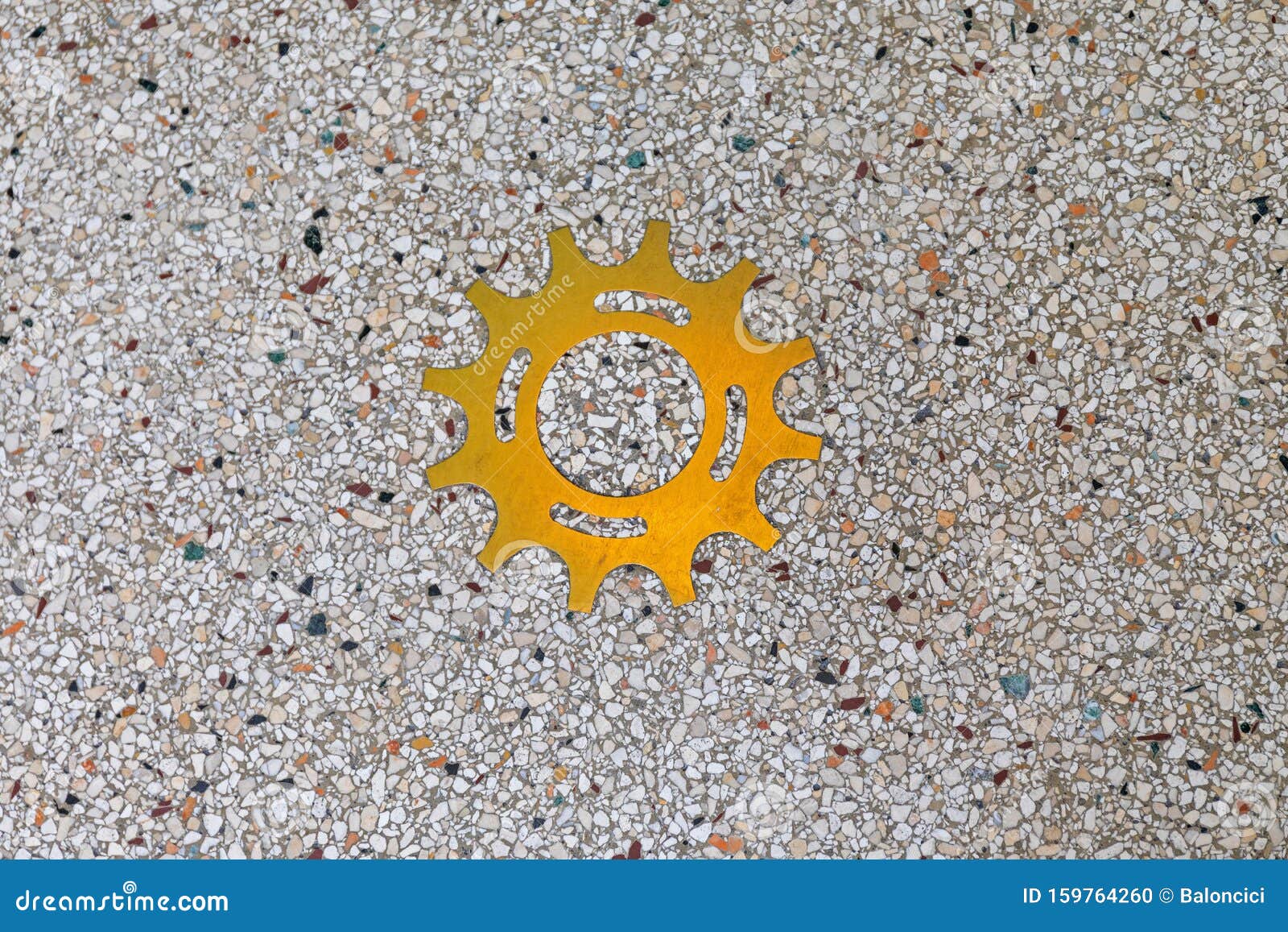 One Brass Cog stock photo. Image of metal, netherlands - 159764260