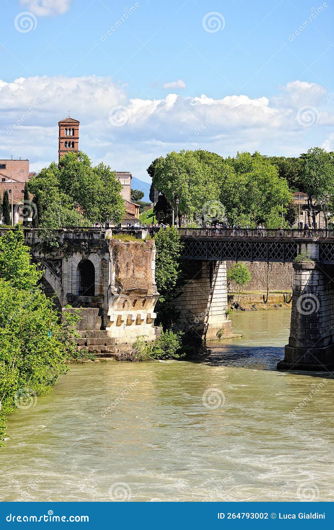 One of the bridges of Rome stock photo. Image of religious - 264793002