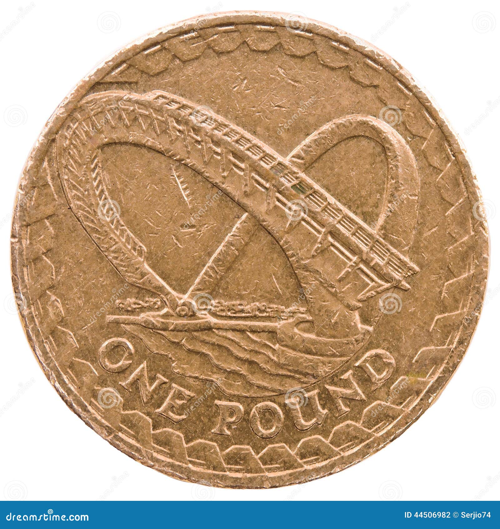 One british pound. stock photo. Image of collection, exchange - 44506982