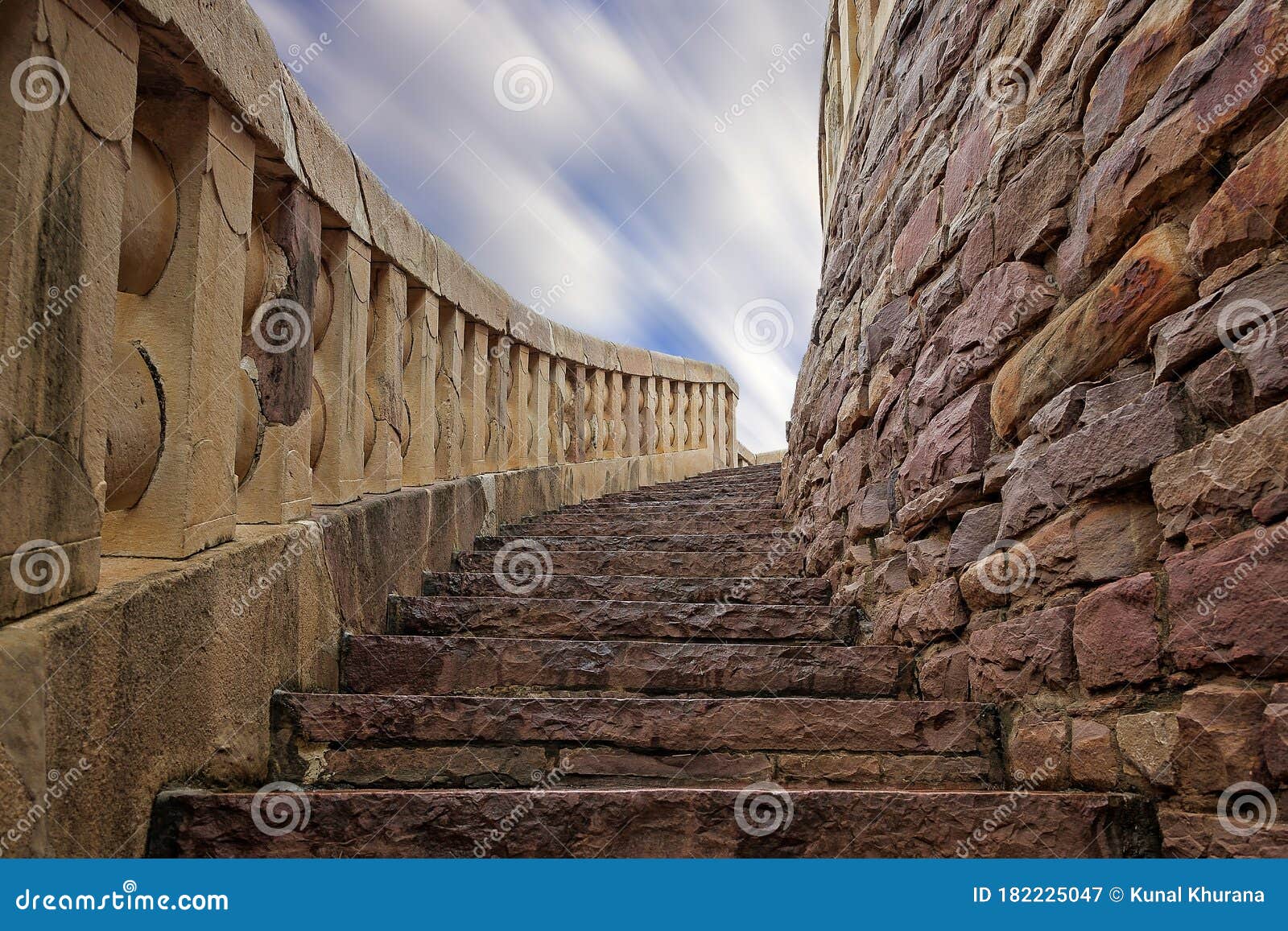 One of the Buddhist Stupas Inside Sanchi Heritage Complex Stock Image ...