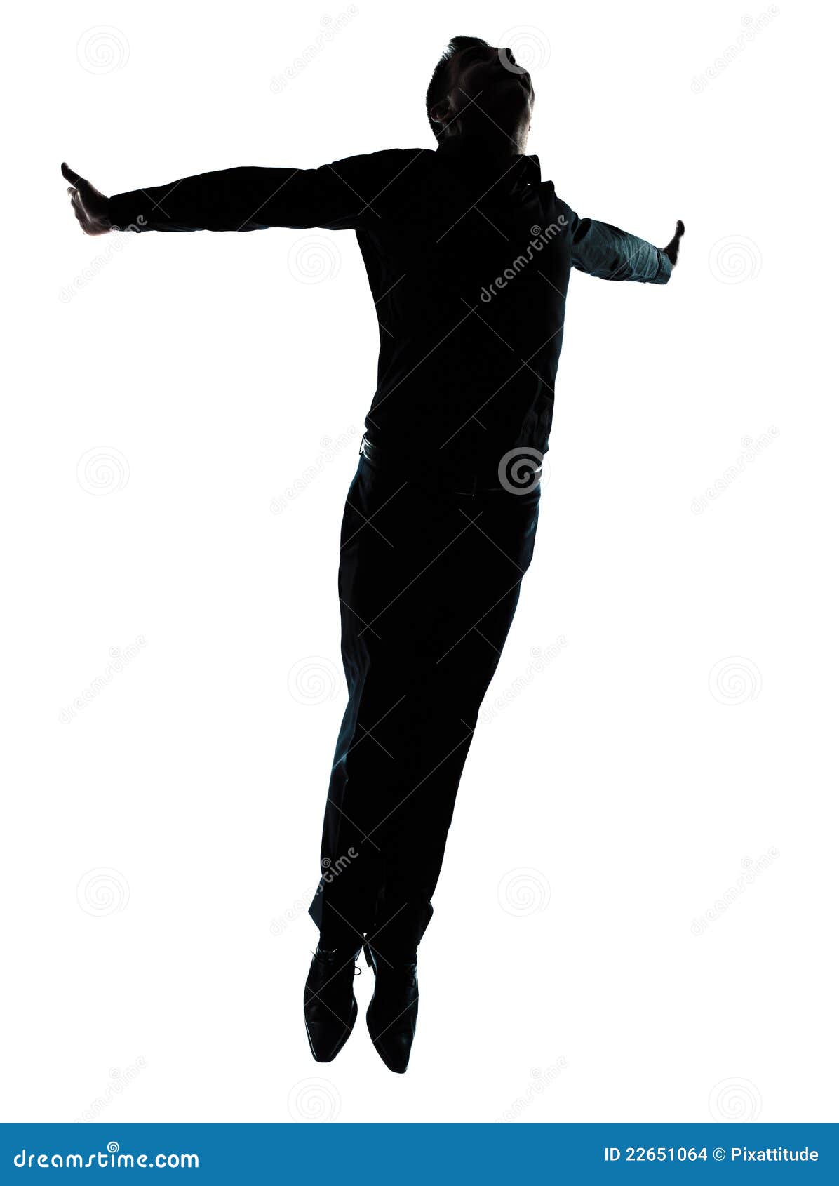 Person Flying Silhouette