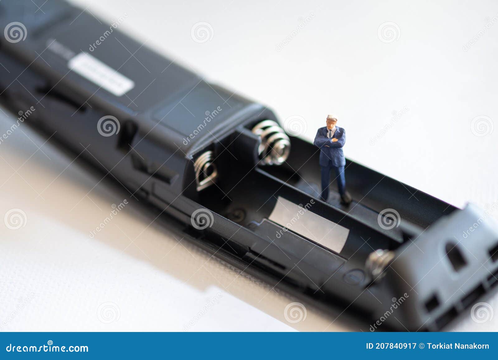 One Business Standing Inside Remote Stock Image - Image of ...