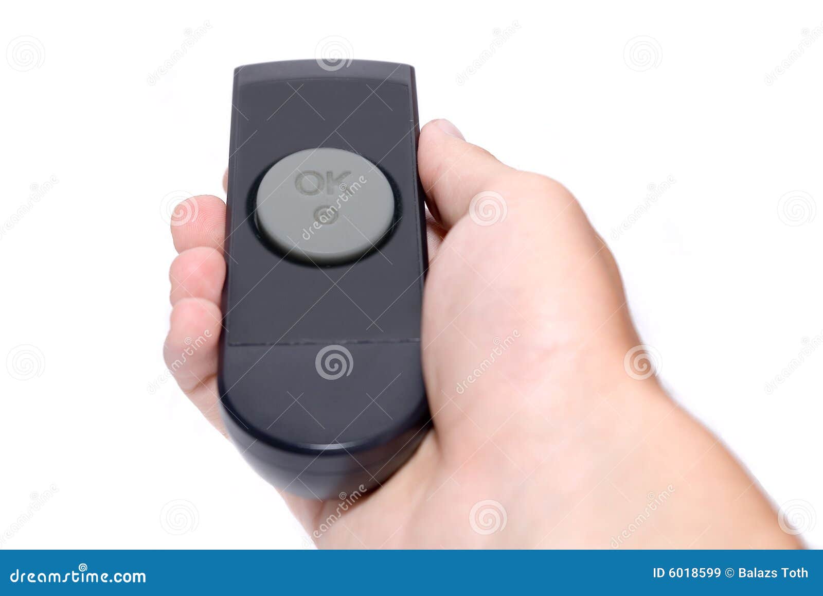 One Button Remote Controller Stock Image - Image of control, closeup ...