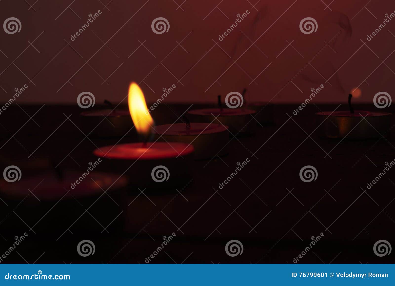 One candle is lit stock image. Image of light, christian - 76799601