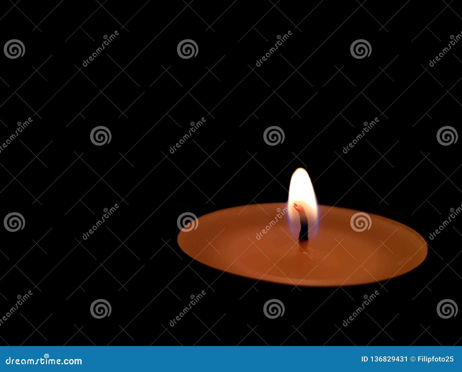 One candle stock image. Image of candle, church, atmosphere - 136829431