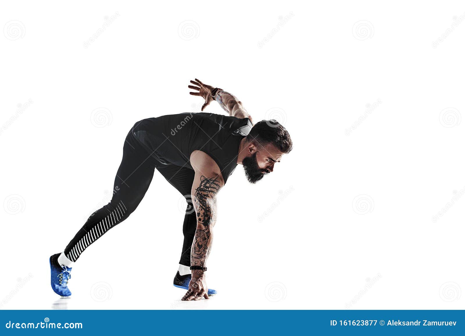Young Man Sprinter Runner Running Muscle Strain Cramp Silhouette ...