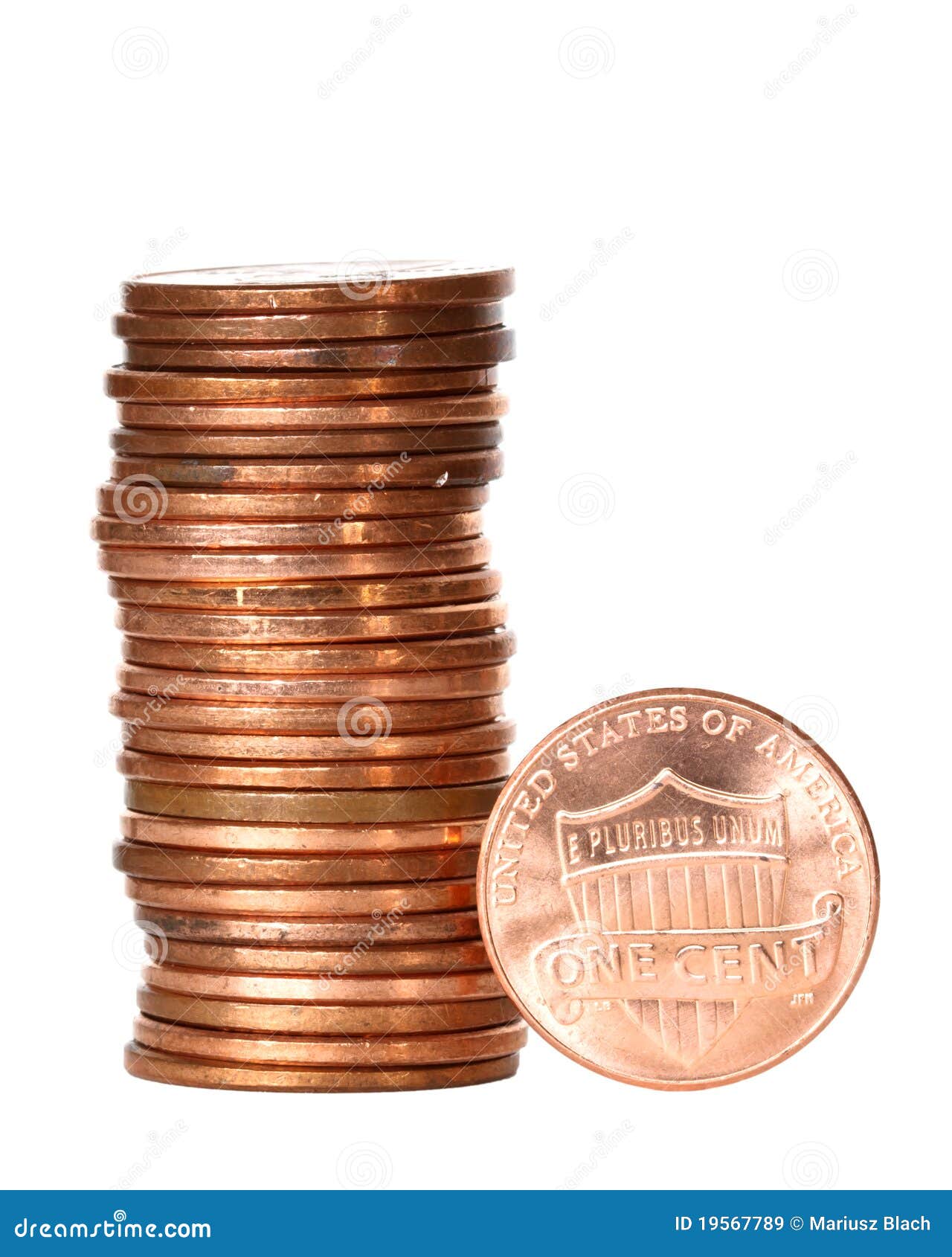One cent coins stock image. Image of help, penny, change - 19567789
