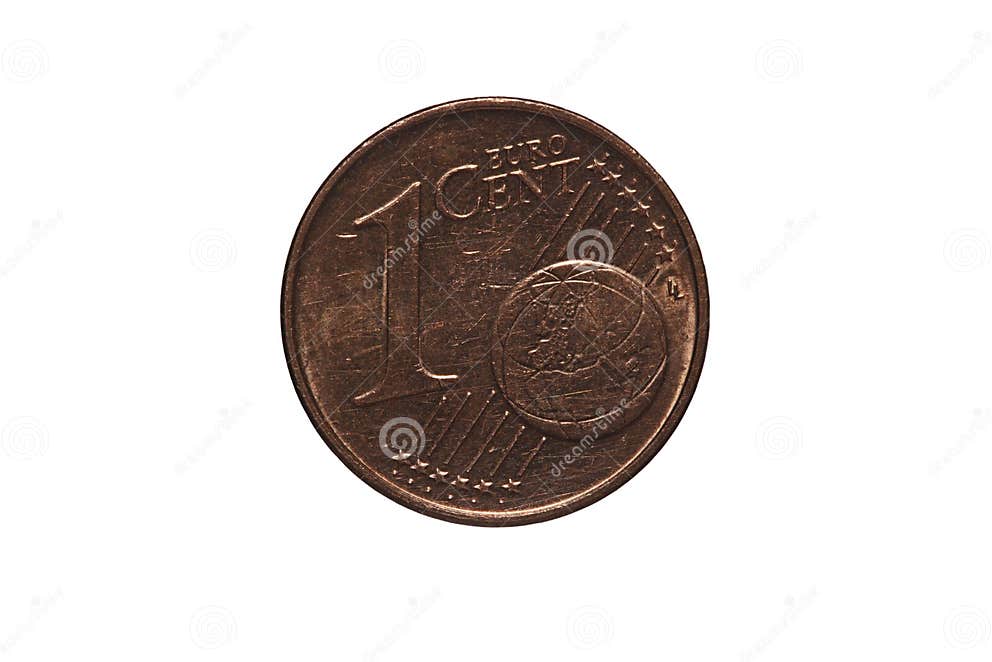 One-cent euro coin stock image. Image of financial, folk - 23208503