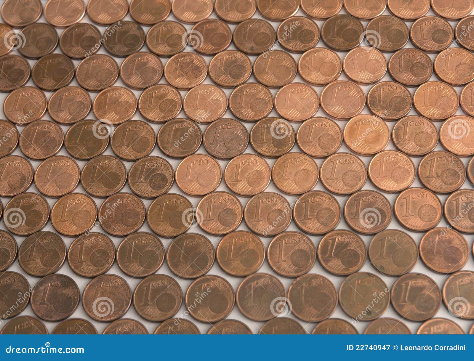 One Cent Euro Coins Pattern Stock Image - Image of background, rich ...