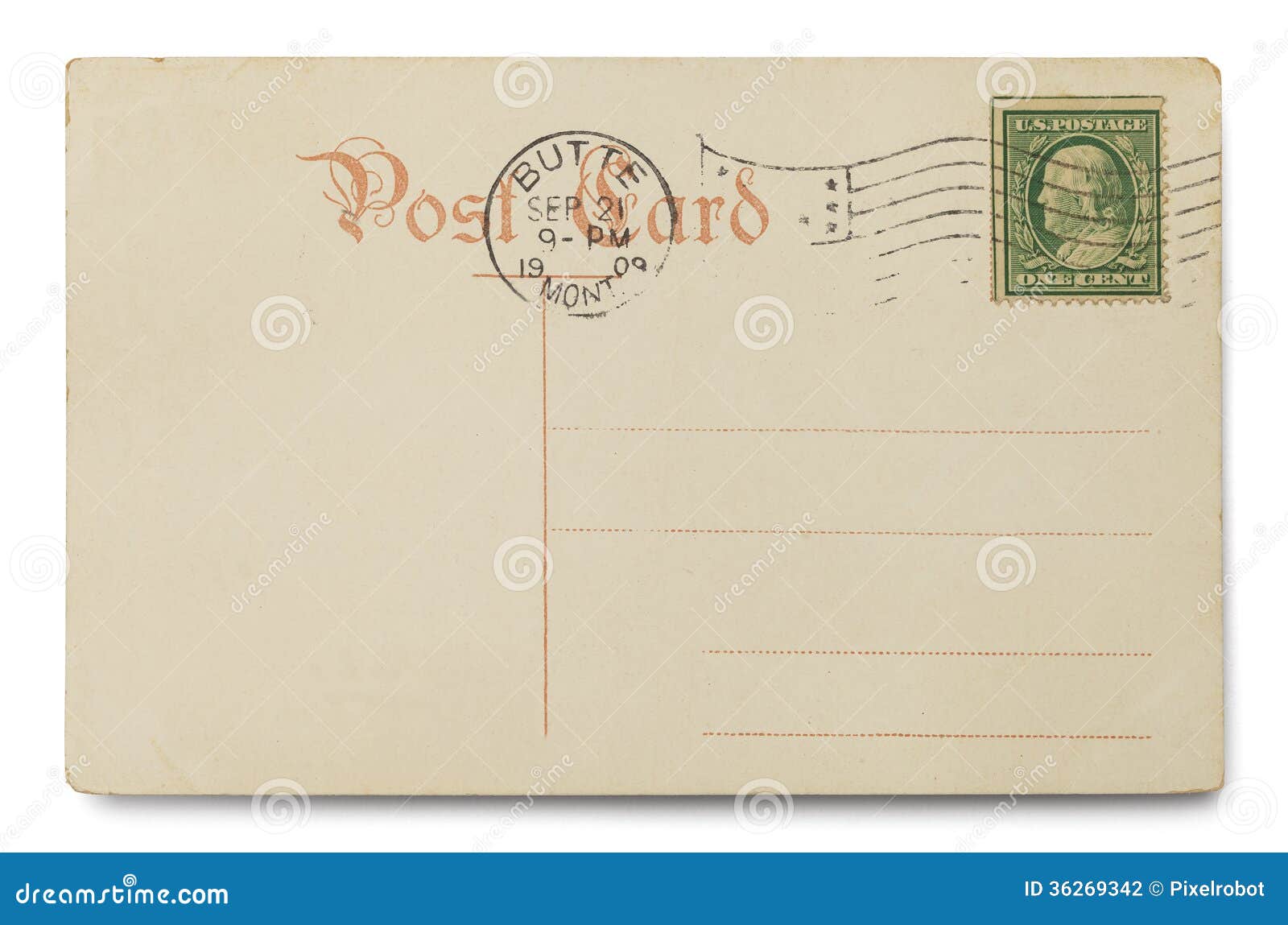 One Cent Postcard editorial photography. Image of ephemera - 36269342