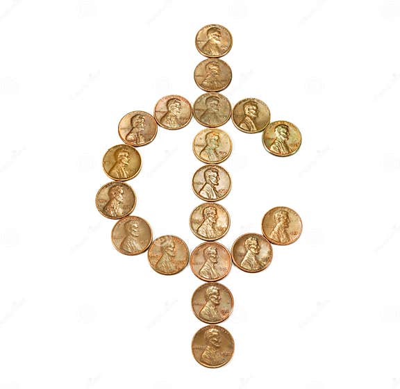 One Cent Sign stock image. Image of money, american, currency - 14683909