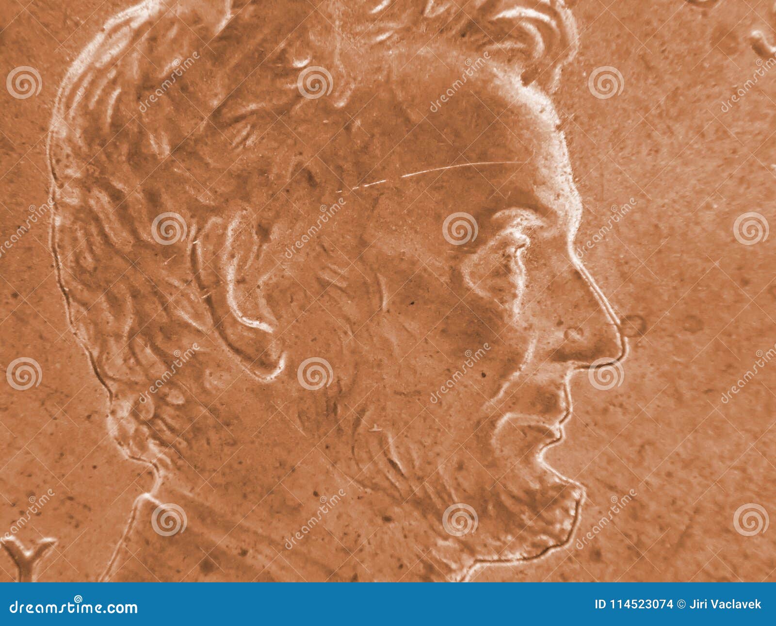 One cent from USA stock photo. Image of background, metal - 114523074