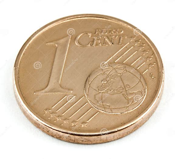 One Cent on a White Background. Stock Image - Image of savings, antique ...