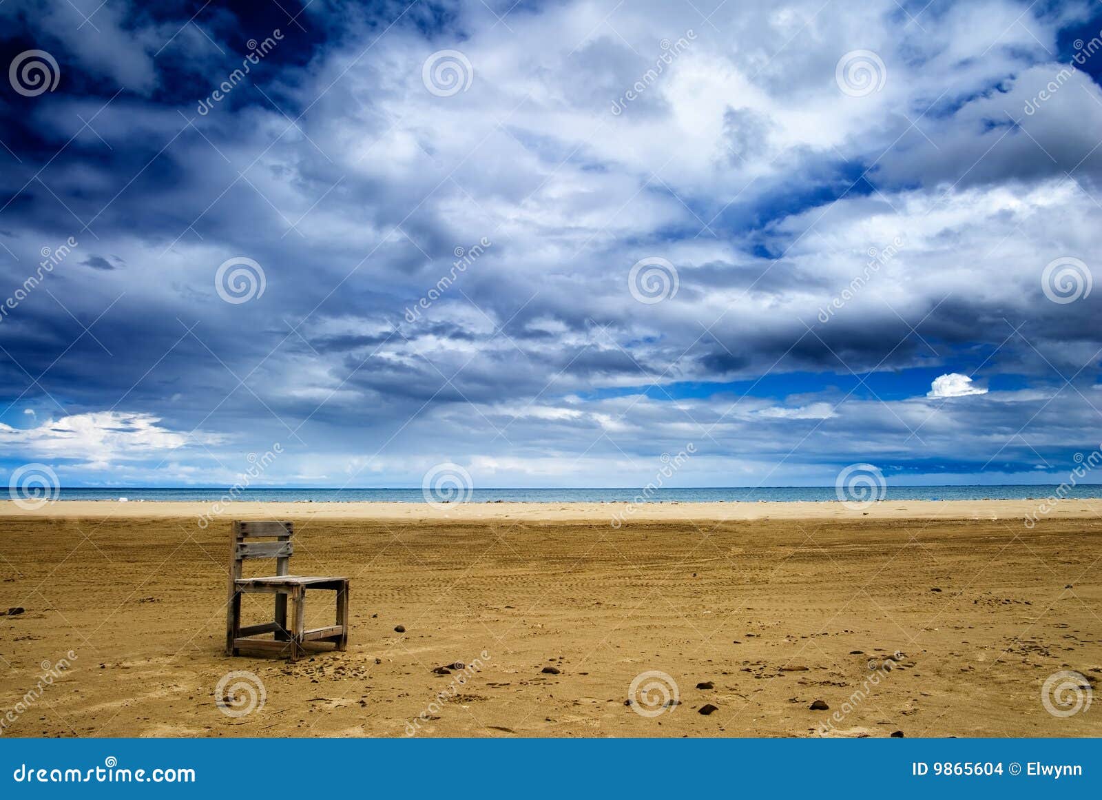 One chair on the beach stock photo. Image of bright, field - 9865604