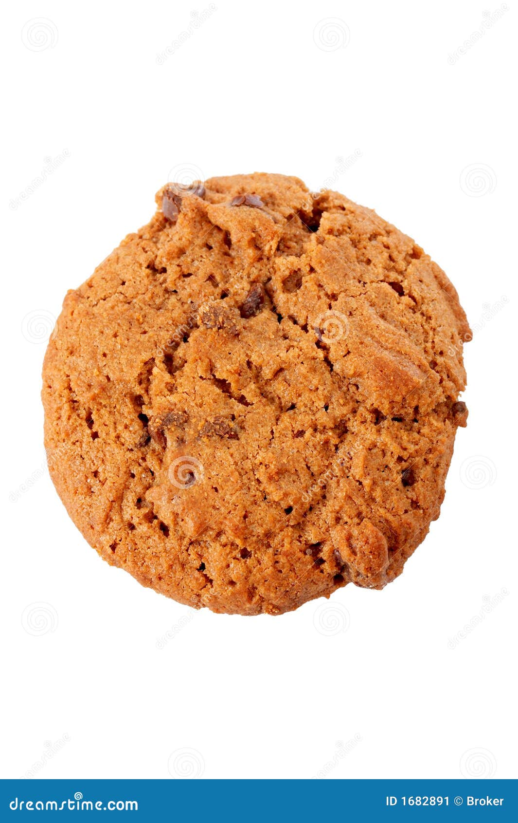 One chocolate cookie stock image. Image of dessert, flavor - 1682891