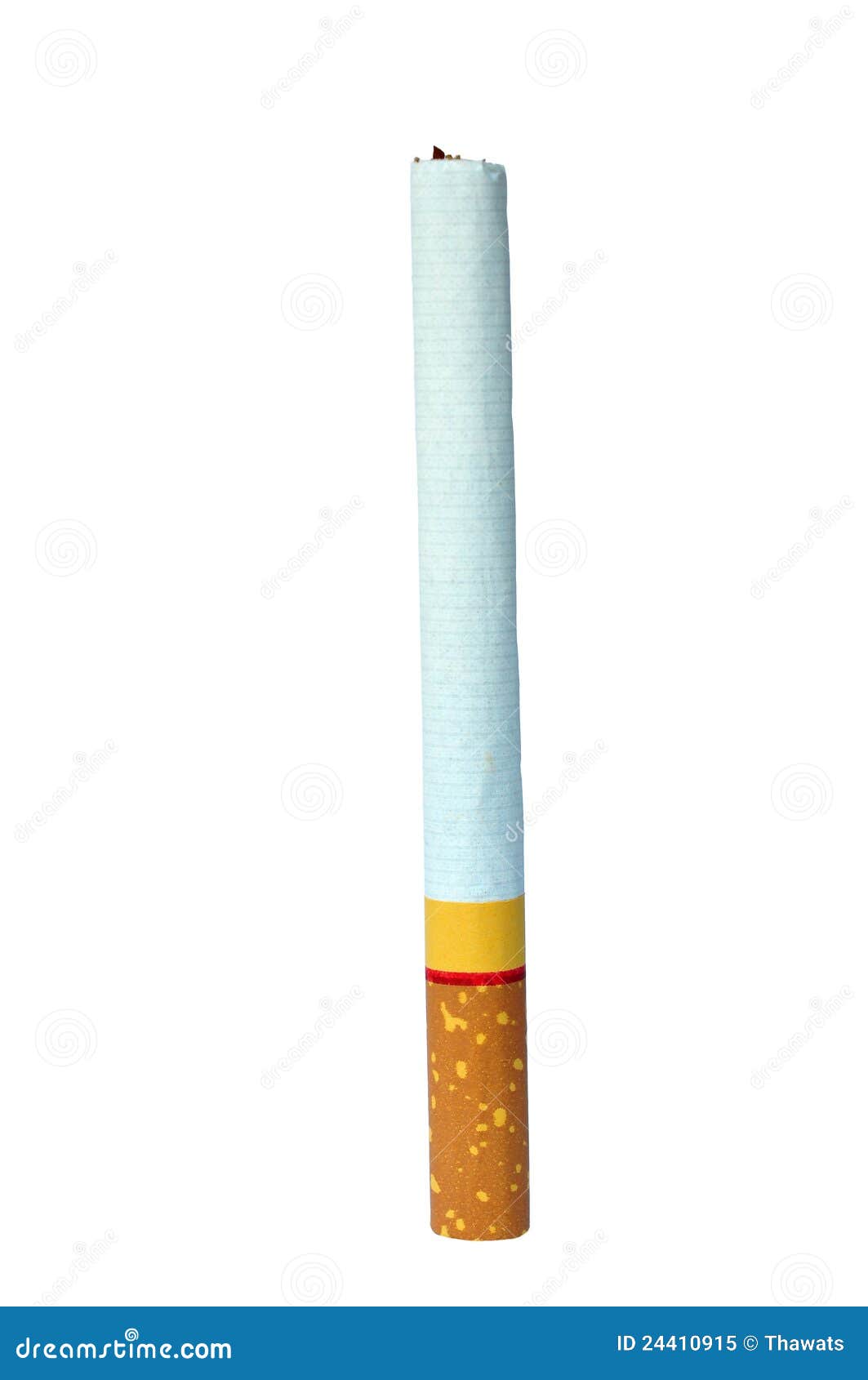 One Cigarette isolated stock image. Image of long, closeup - 24410915