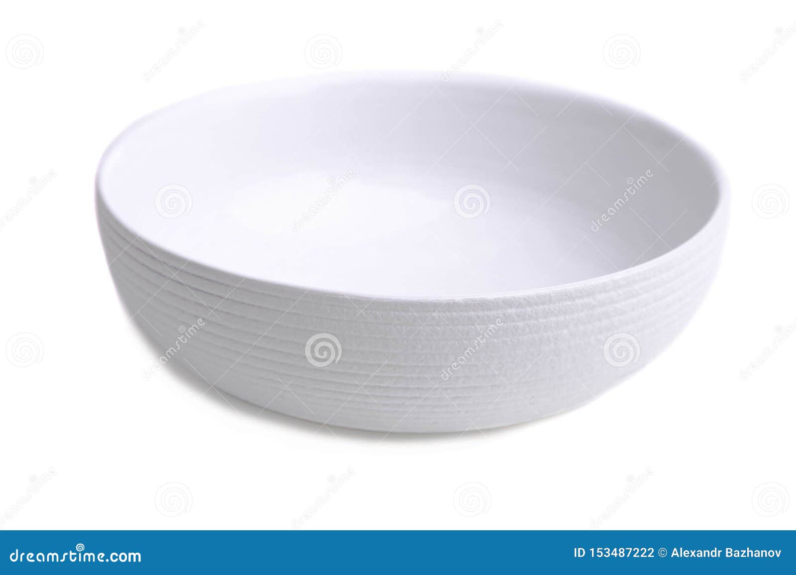 One clean empty deep plate stock photo. Image of dish - 153487222