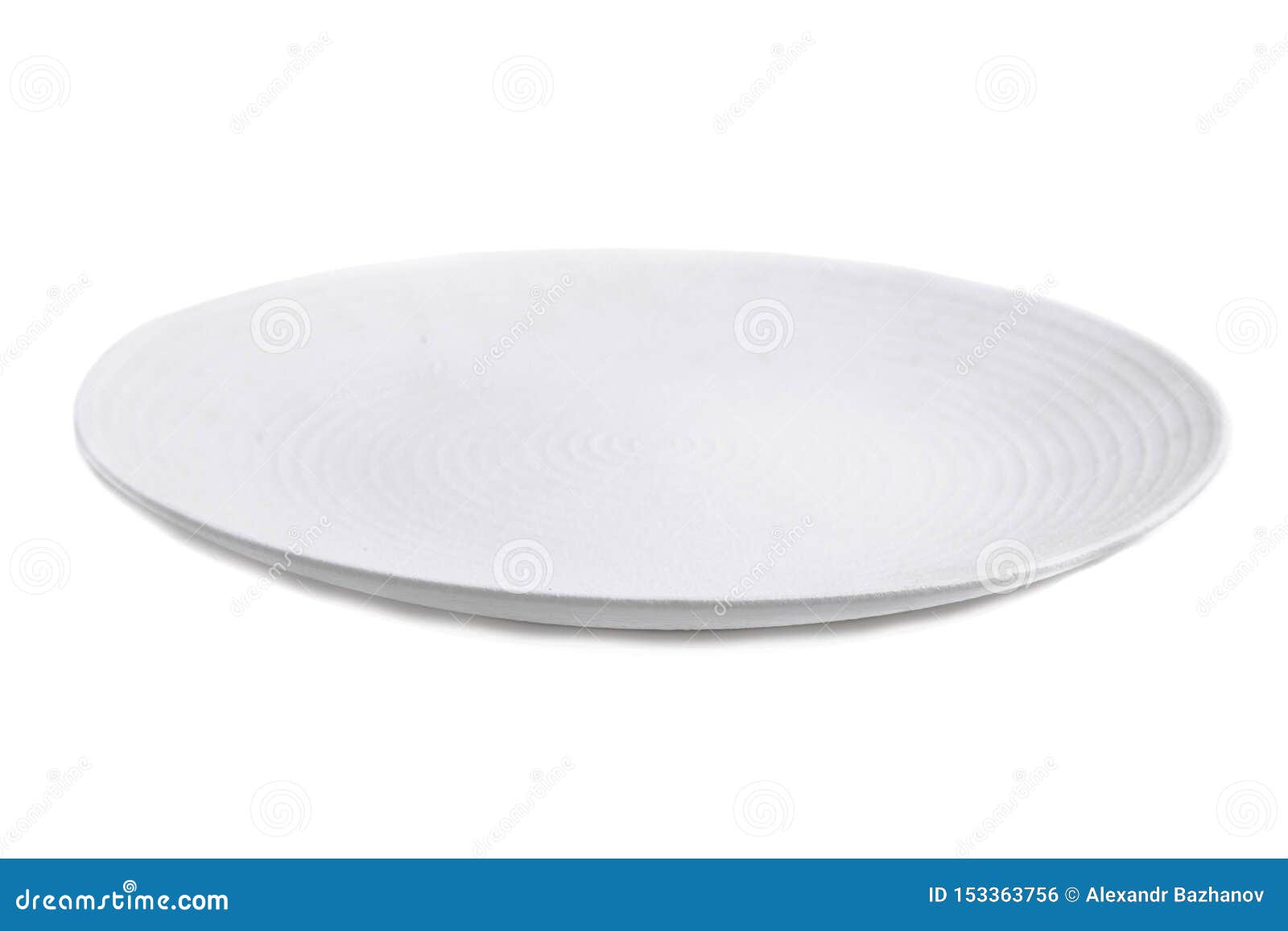 One Clean Round Empty Plate Stock Photo - Image of serving, style ...