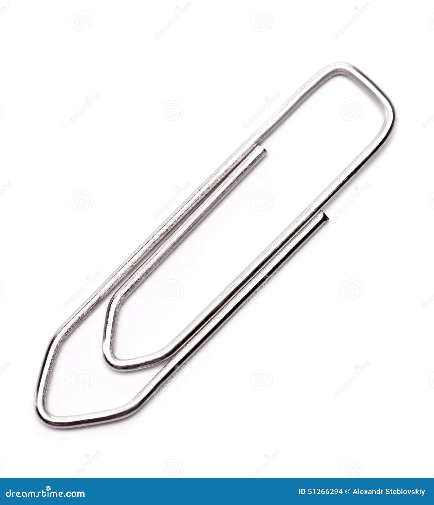 One clip stock photo. Image of paperwork, fastener, simplicity - 51266294