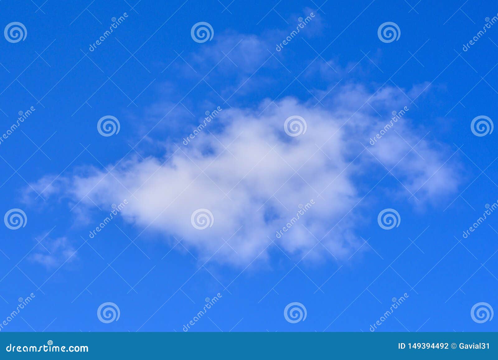One Cloud Blue Sky stock photo. Image of single, atmosphere - 149394492