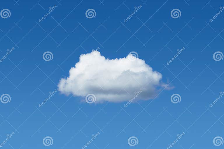One cloud among blue sky stock image. Image of cloud - 15919441