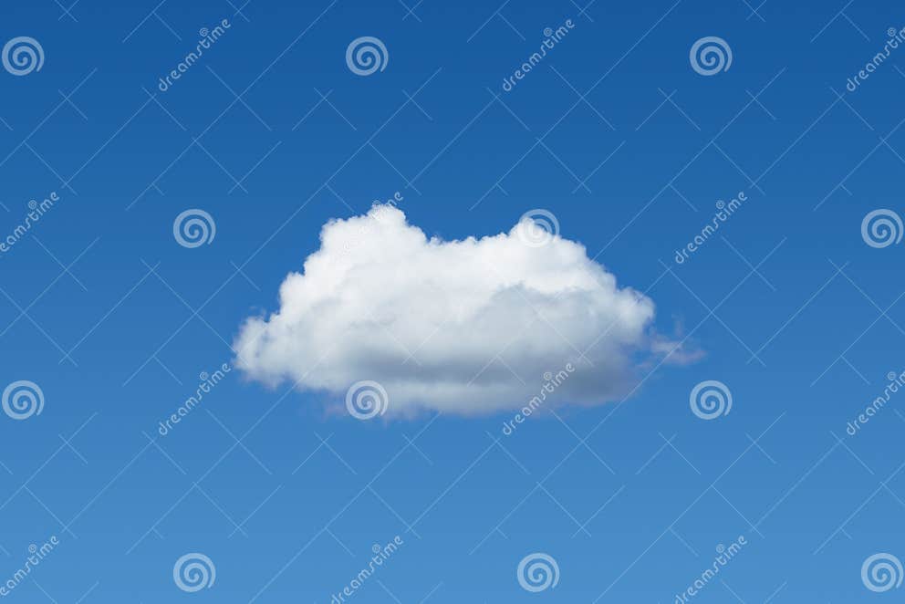 One cloud among blue sky stock image. Image of cloud - 15919441