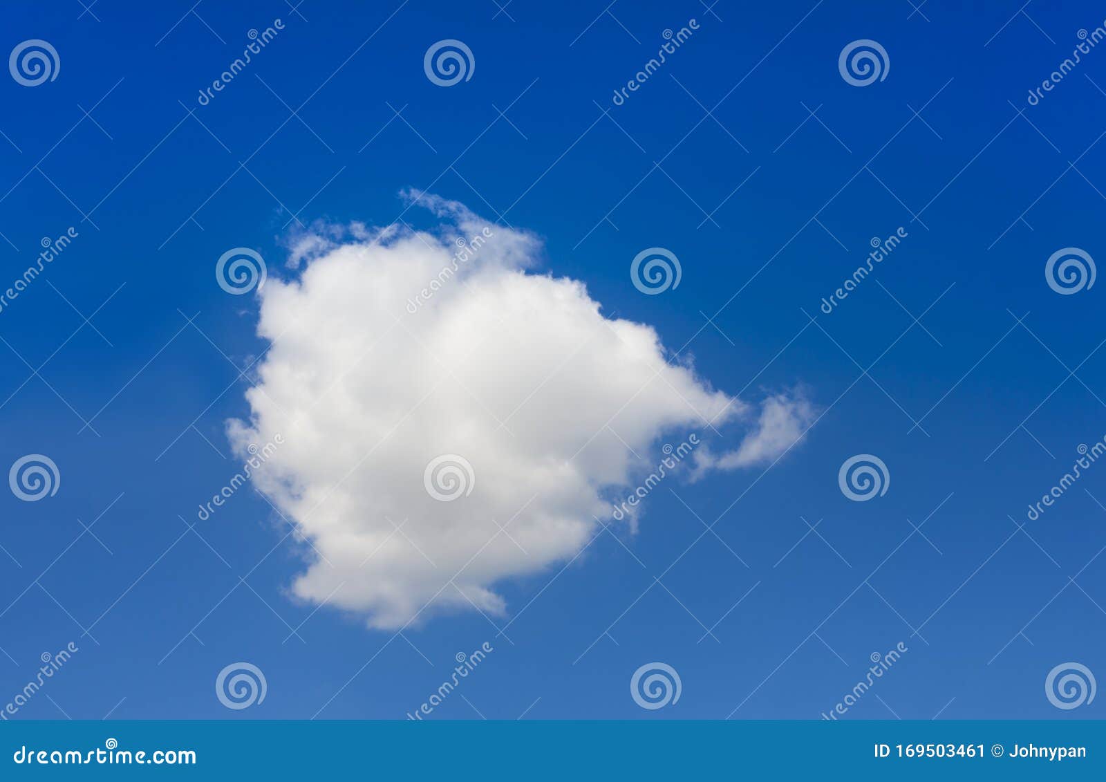 One cloud on clear sky stock image. Image of atmosphere - 169503461