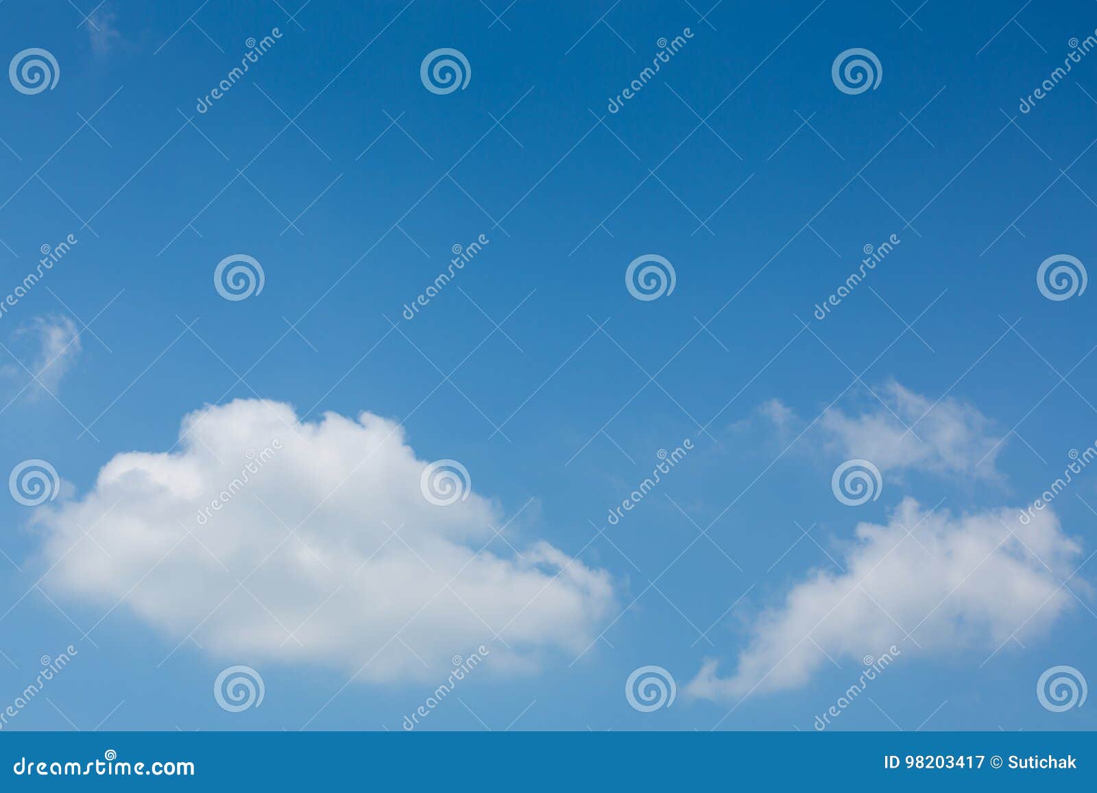 One Cloud on Clear Blue Sky Stock Image - Image of climate, heaven ...