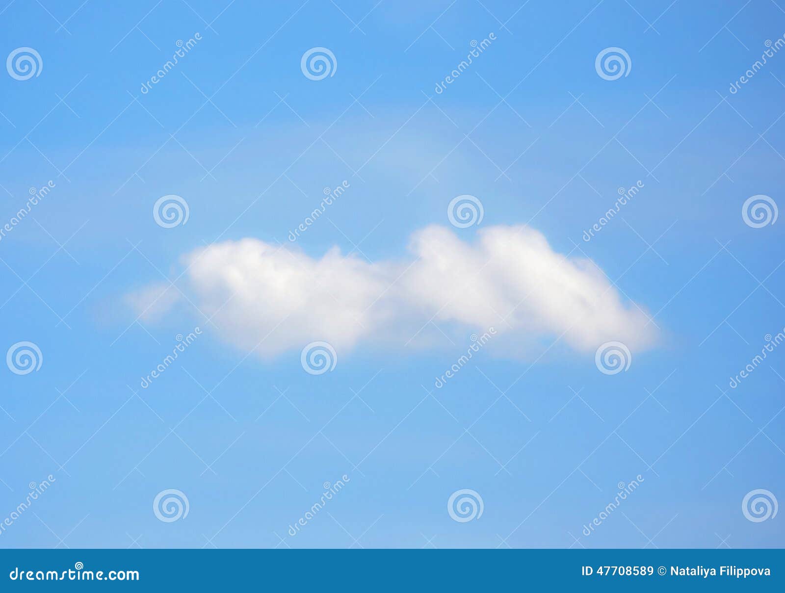 One cloud stock image. Image of beautiful, fluffy, white - 47708589