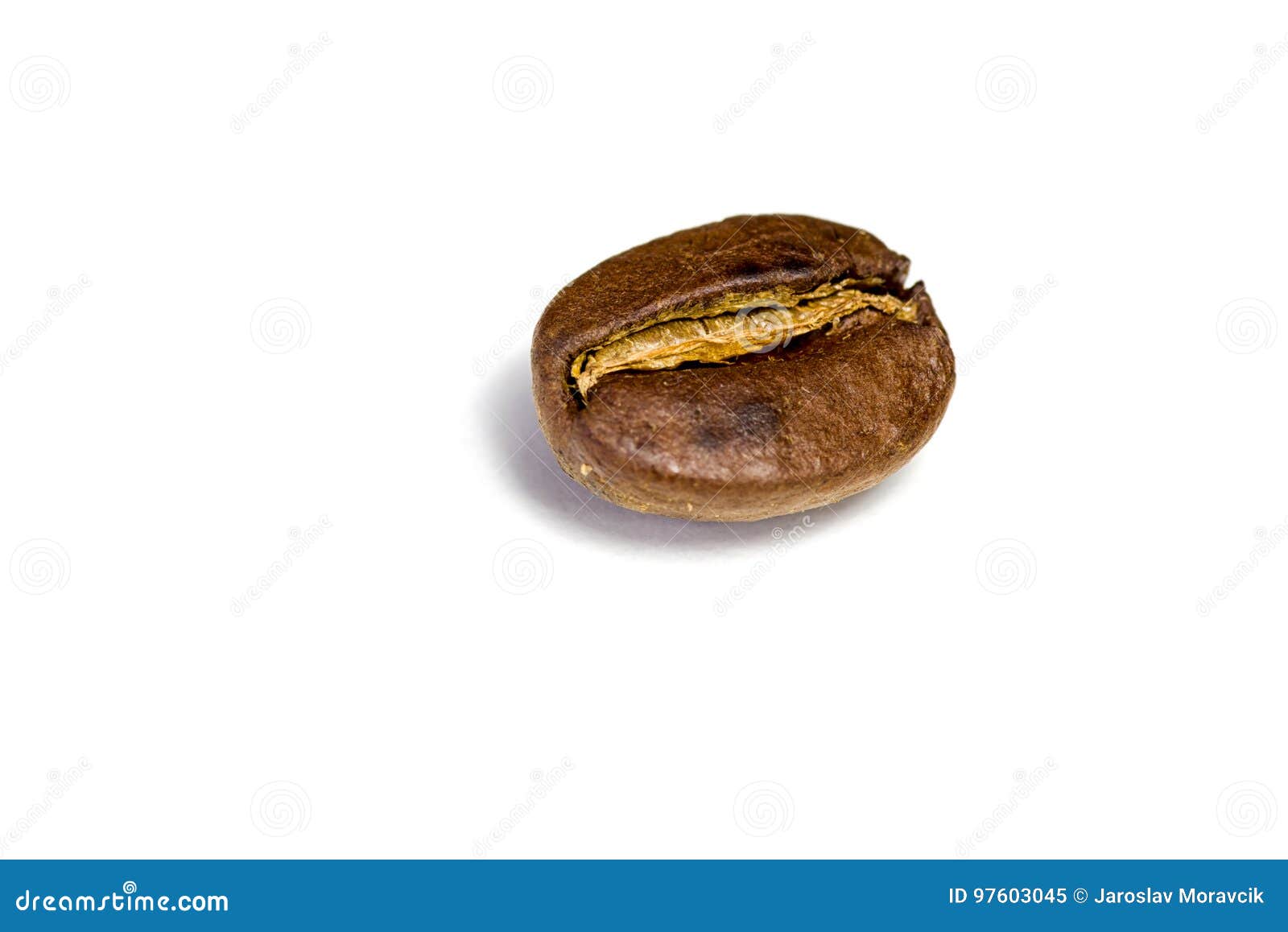 One coffee bean stock image. Image of roasted, aroma - 97603045