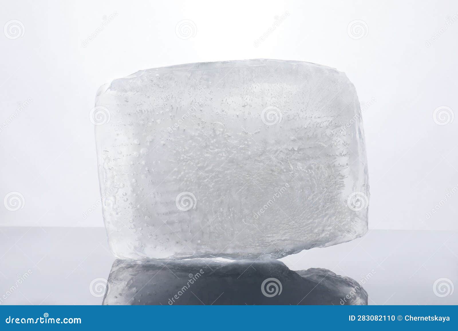 One Cold Ice Cube Isolated on White Stock Photo - Image of frozen ...