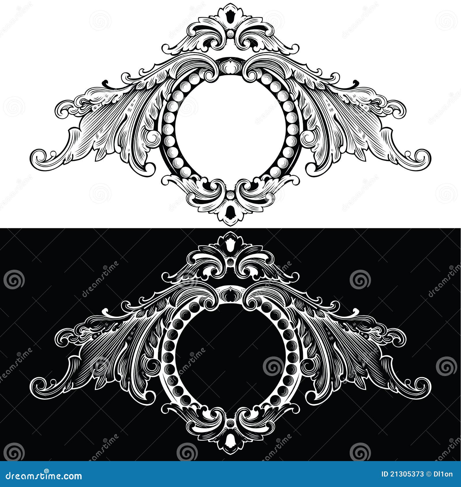 One Color Retro Frames stock vector. Illustration of design - 21305373