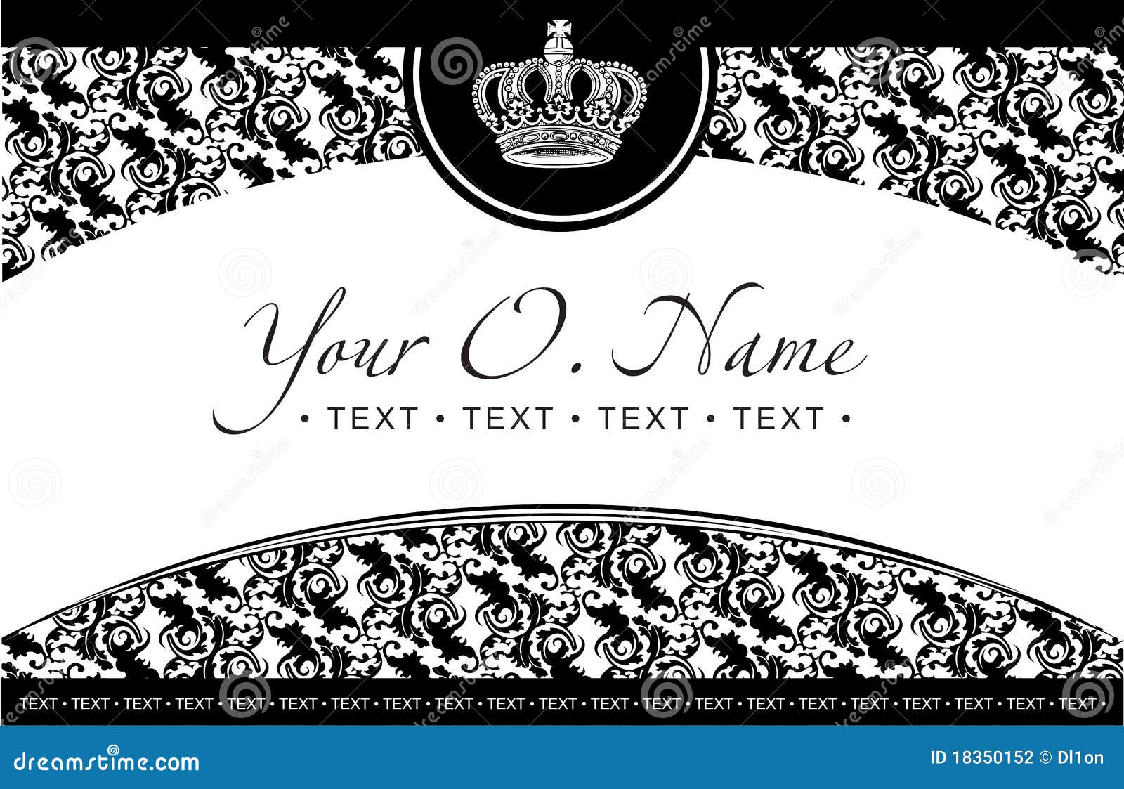 One Color Vector Title Frame and Pattern Stock Vector - Illustration of ...