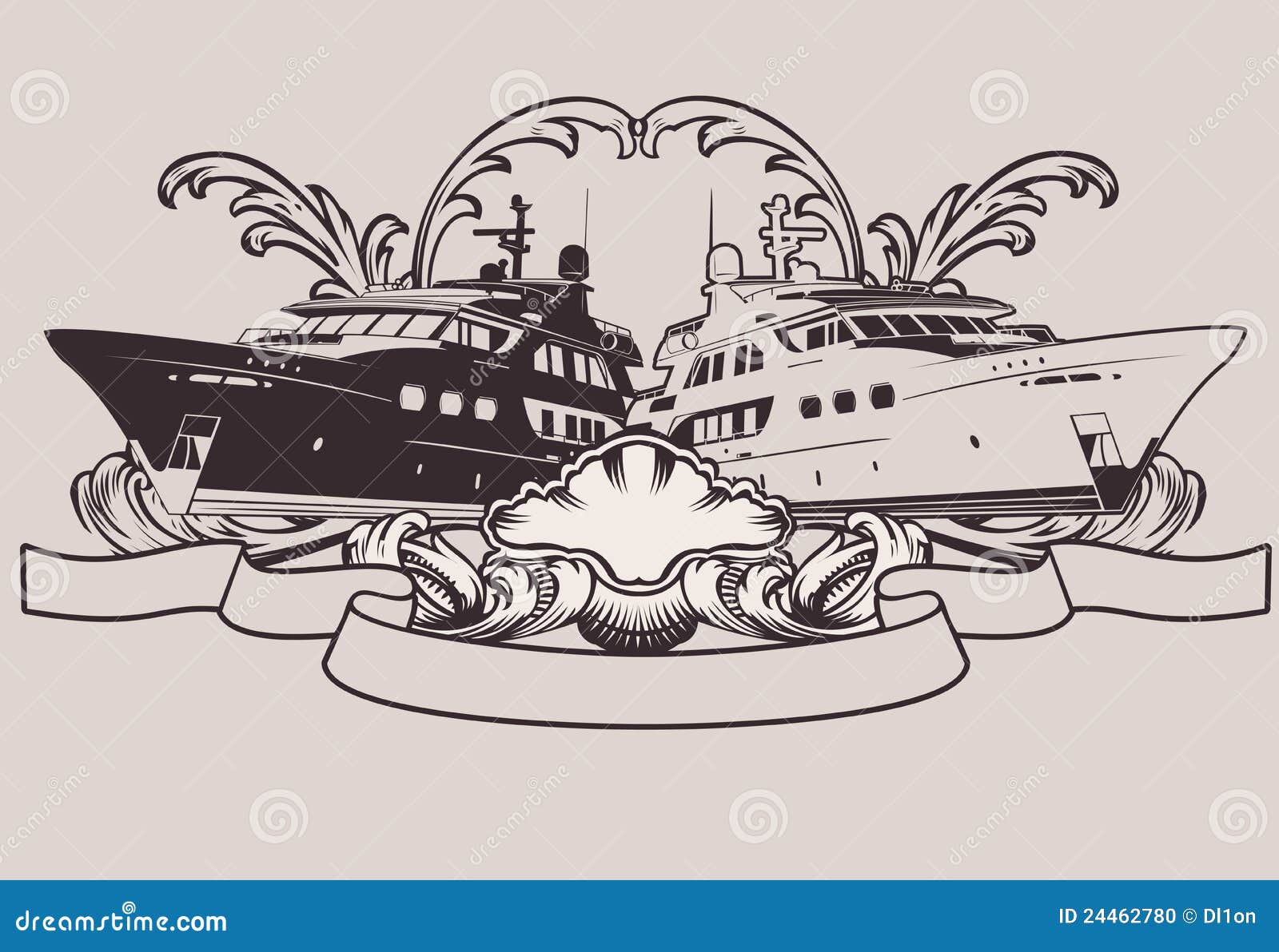 One Color Vintage Ship Sign Stock Vector - Illustration of satisfaction ...