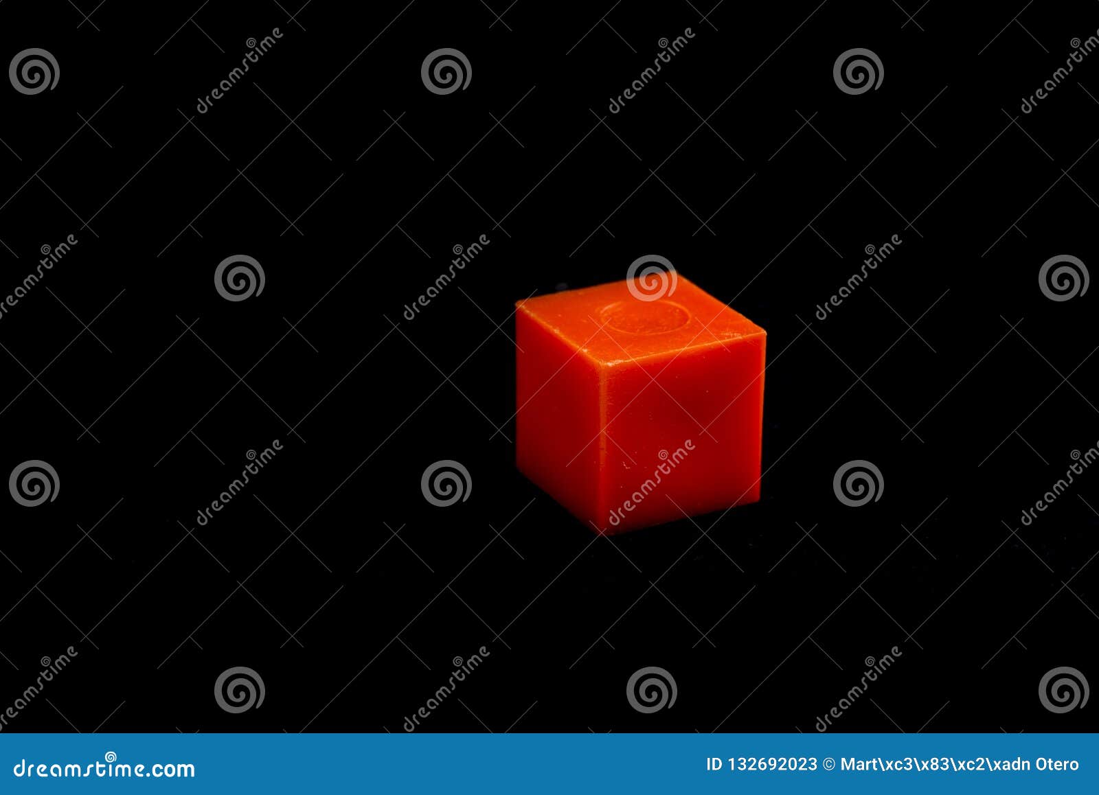 One colored cube stock image. Image of green, material - 132692023