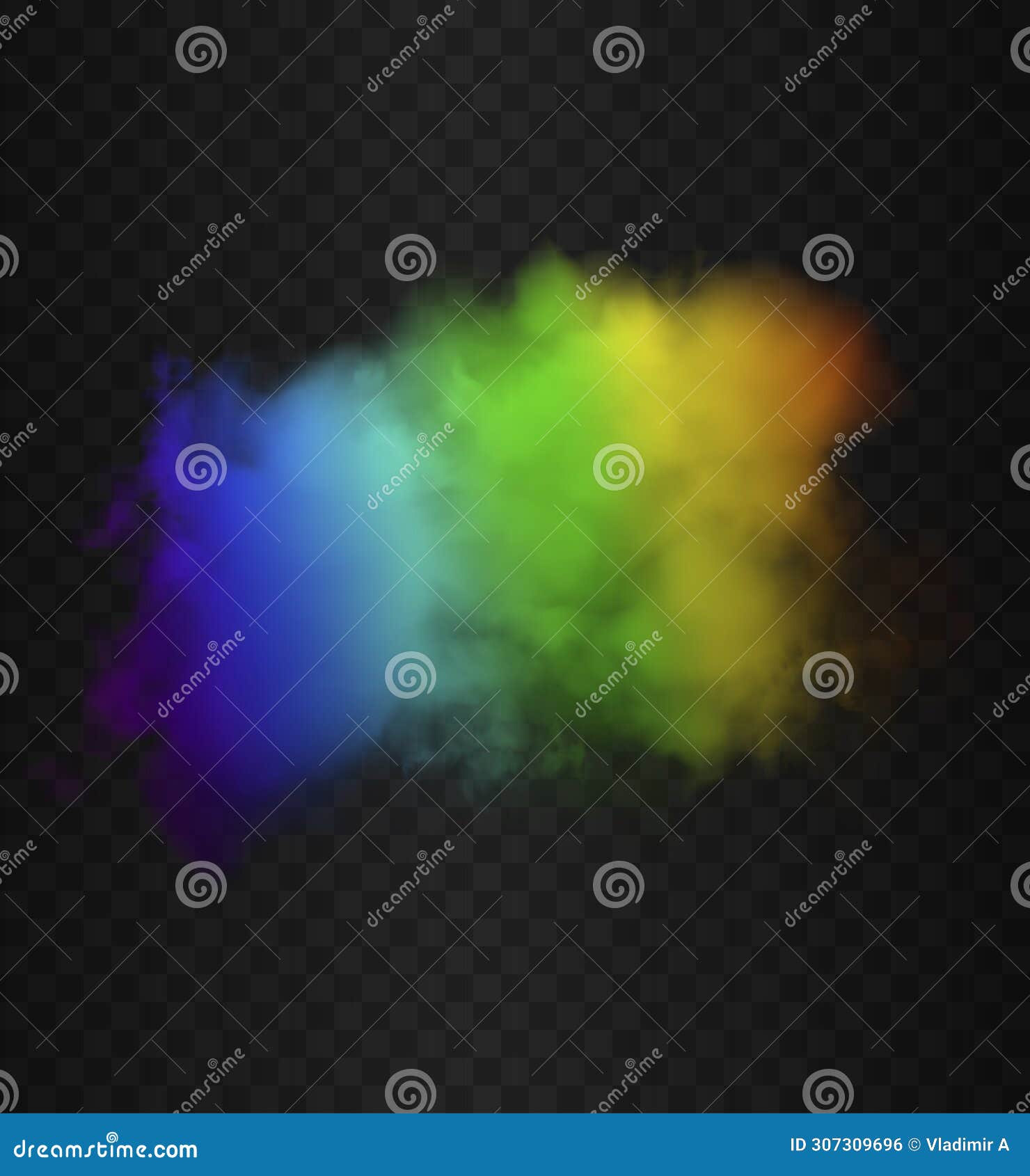 One Colorful Rainbow Smoke Cloud of Red, Orange, Yellow, Green, Blue ... One Colorful Rainbow Smoke Cloud of Red, Orange, Yellow, Green, Blue ...