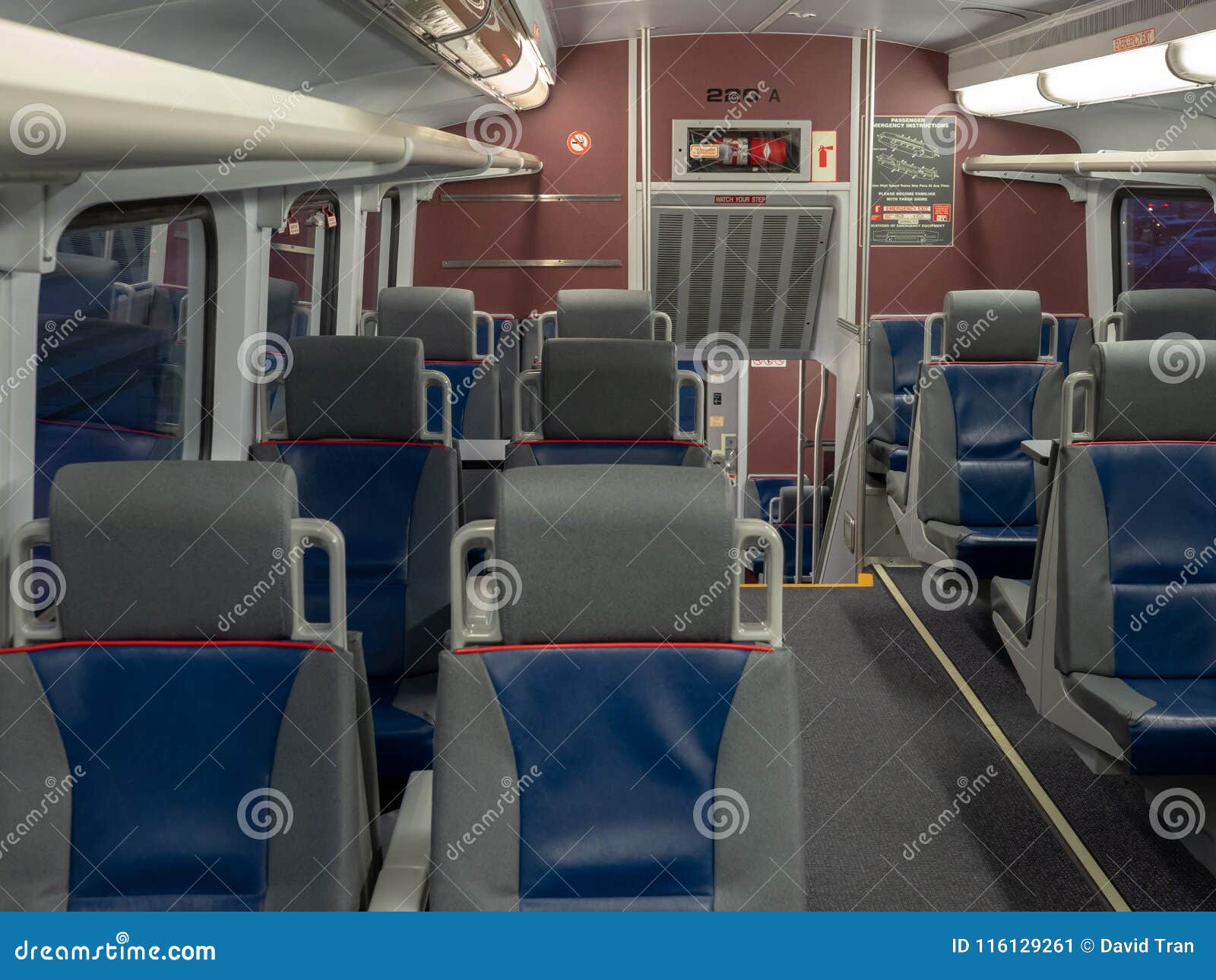 One Column of Seats on a Commuter Train Stock Image - Image of commuter ...