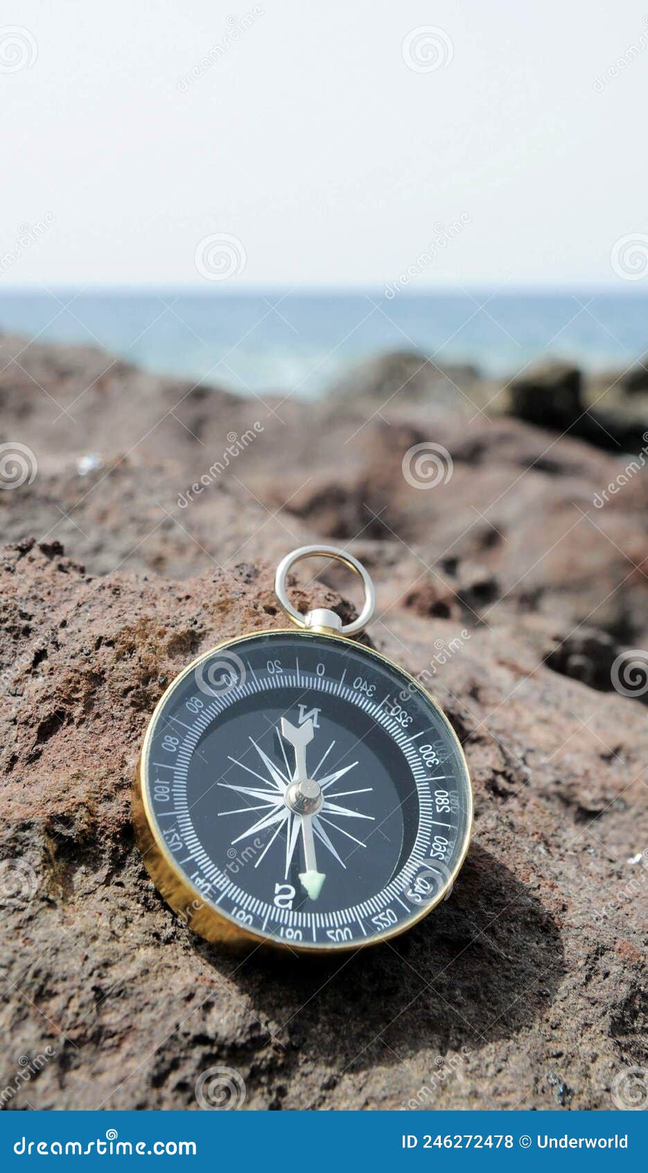 Compass and Ocean - Orientation Concept Stock Photo - Image of arrow ...