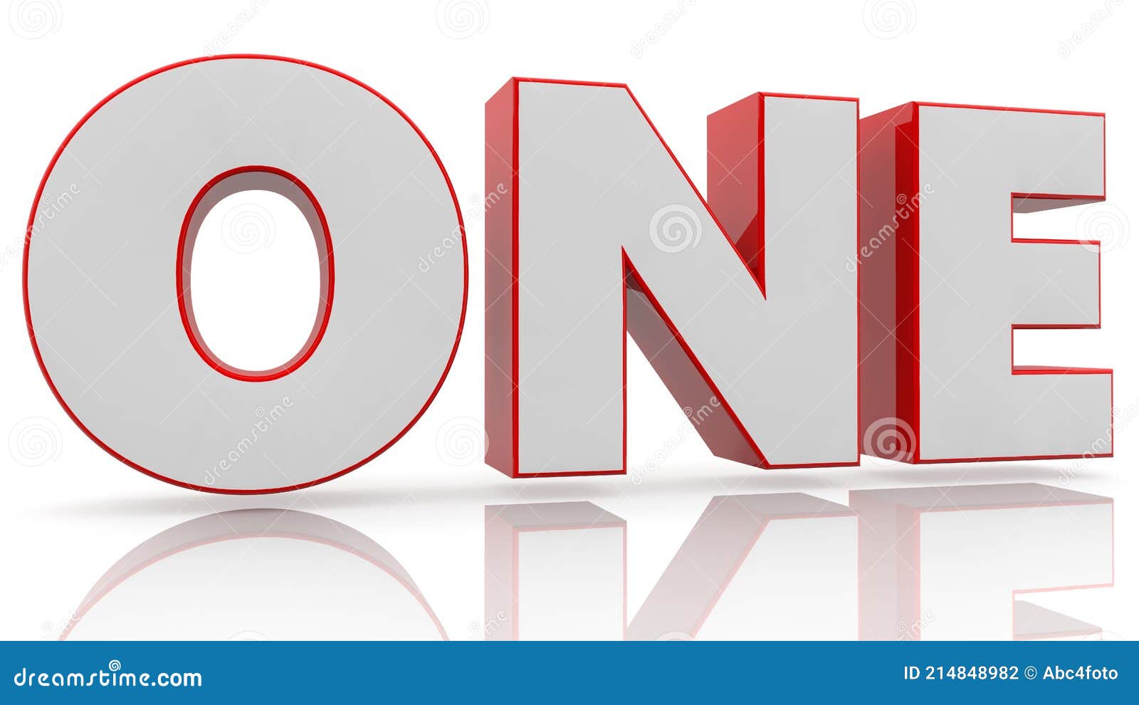 One Concept on White Background Stock Illustration - Illustration of ...