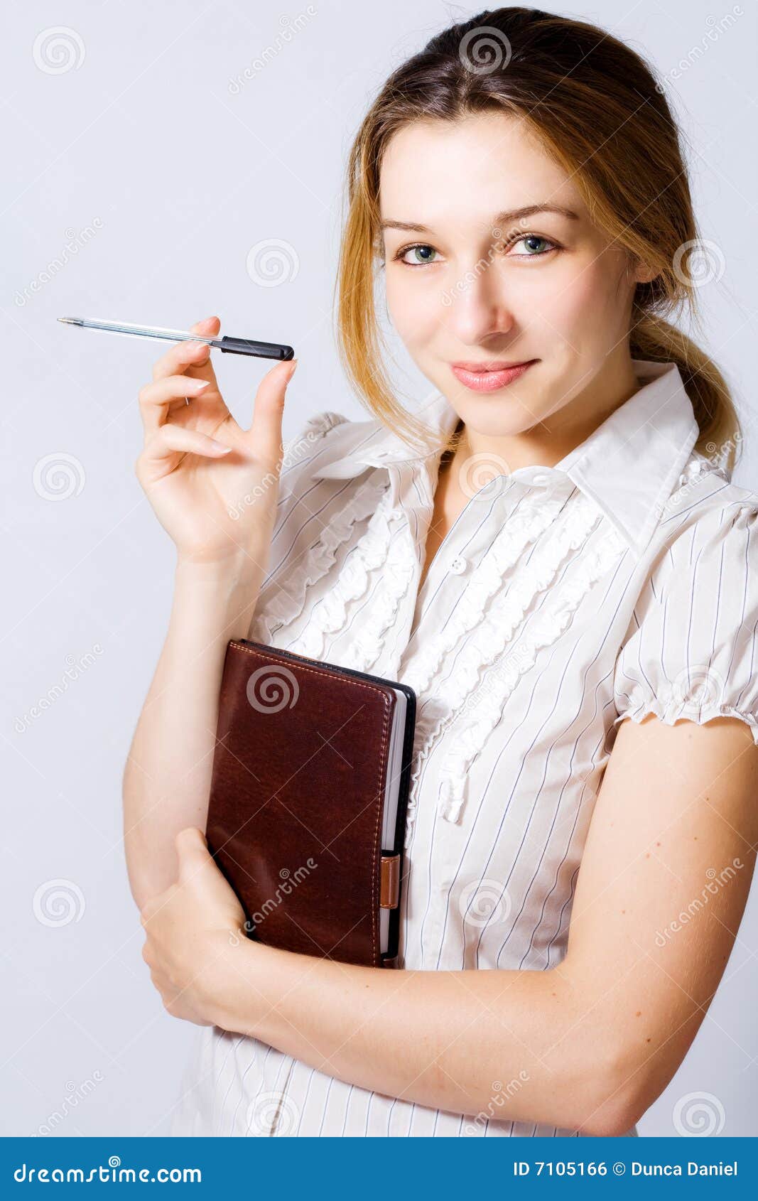 One Confident Cute Smart Young Business Woman Stock Photo - Image of ...