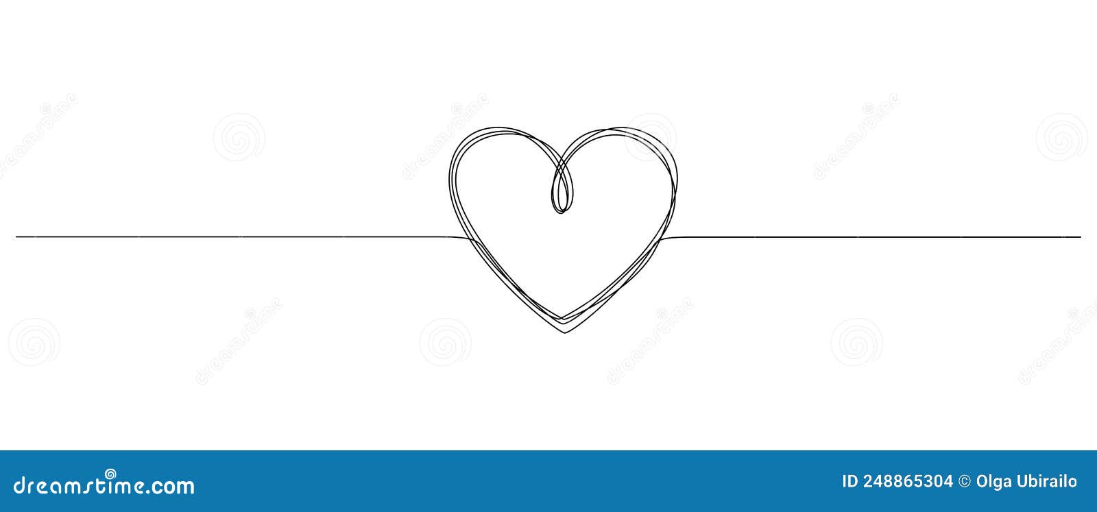 Heart Divider Set For Valentine Card Border Design Or Book Page, Text ...