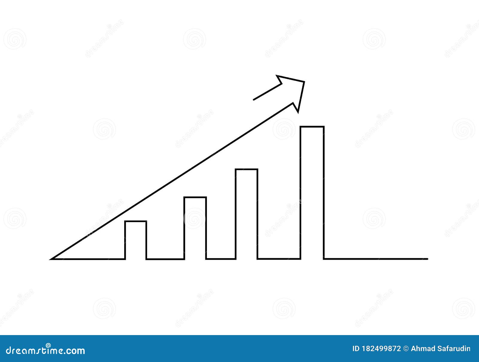 Man With Growing Chart. Cartoon Vector | CartoonDealer.com #67929305