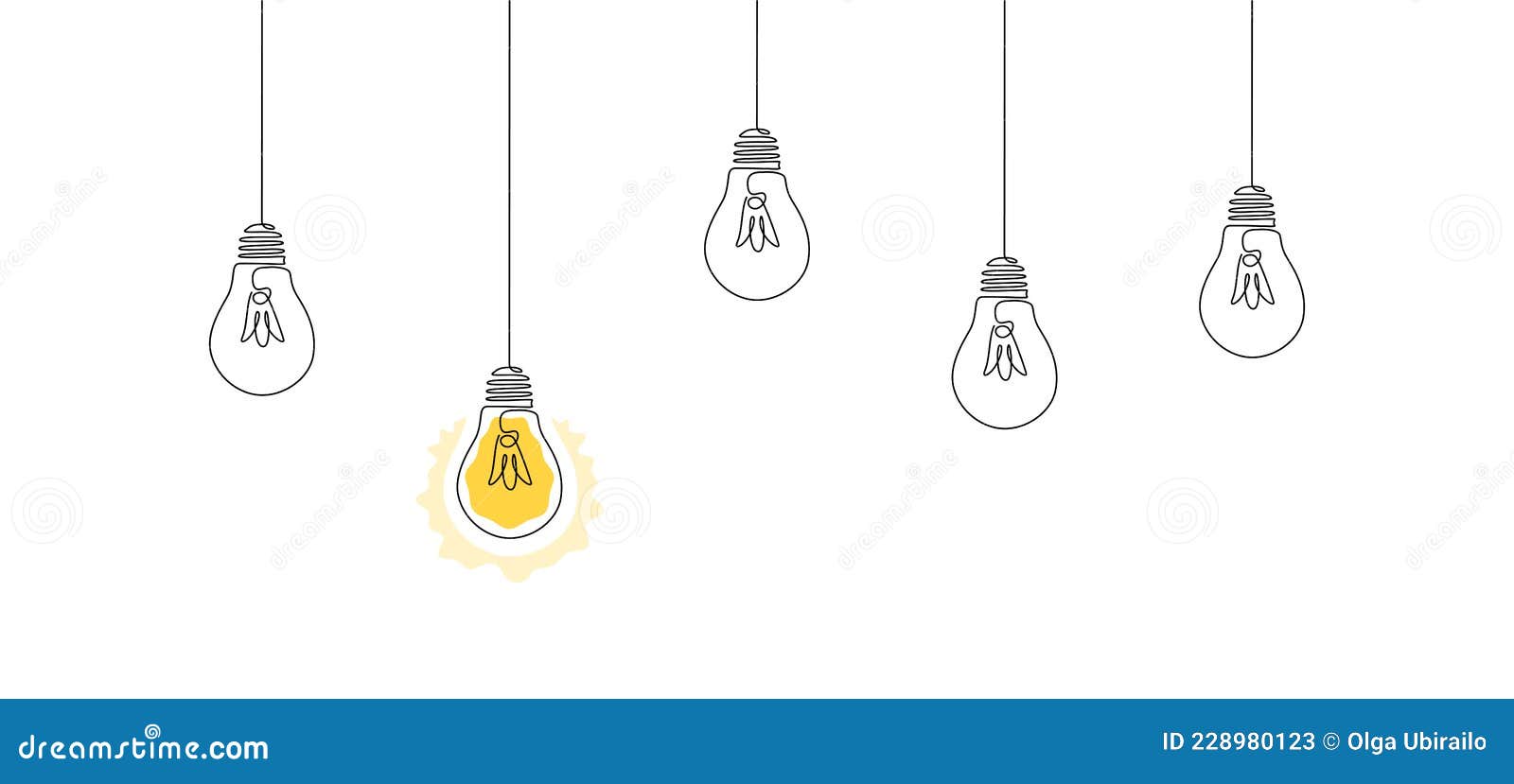 Hanging Lightbulb Drawing