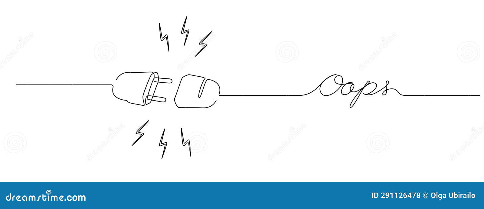 Do Not Unplug Power Socket Warning Labels Cartoon Vector ...