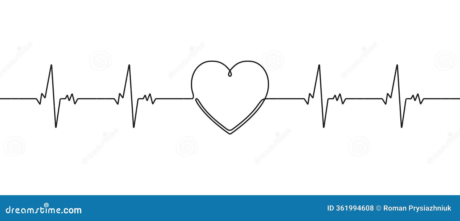 Heartbeats Cardiogram. ECG Heart Line. Electrocardiogram Paper ...