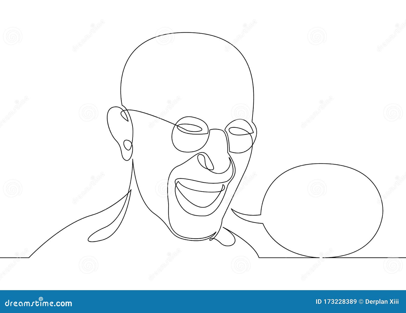 One Continuous Single Drawn Character Line from Comics Stock ...