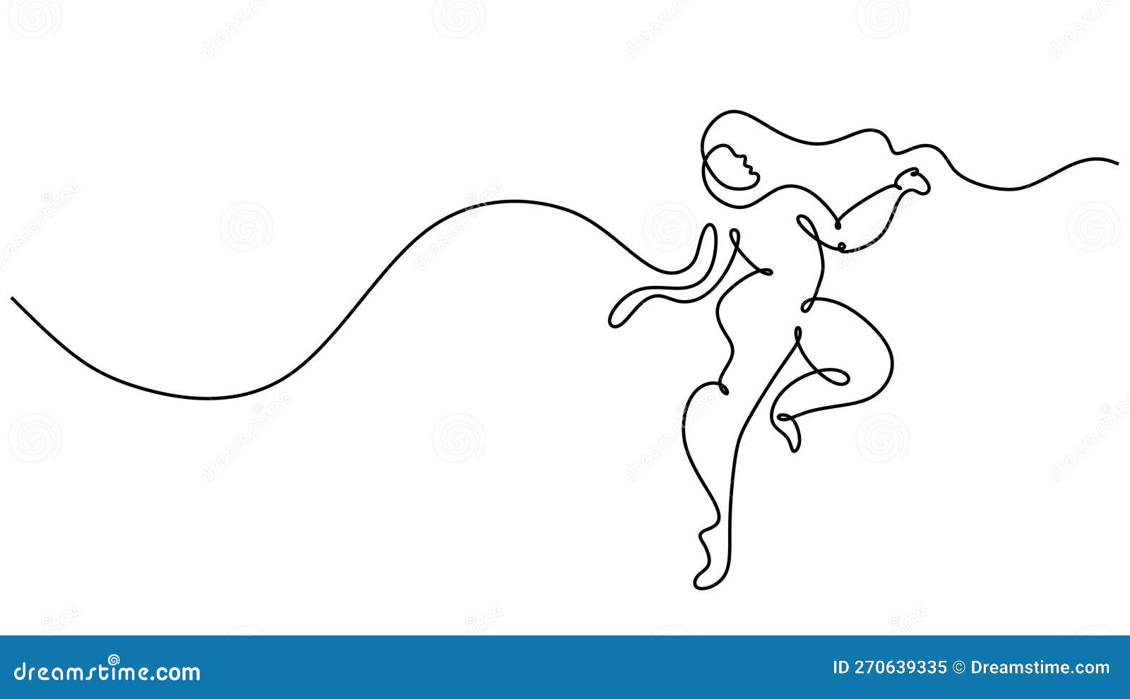 One Continuous Single Line Drawing of Man Dancing People Picasso Stock ...