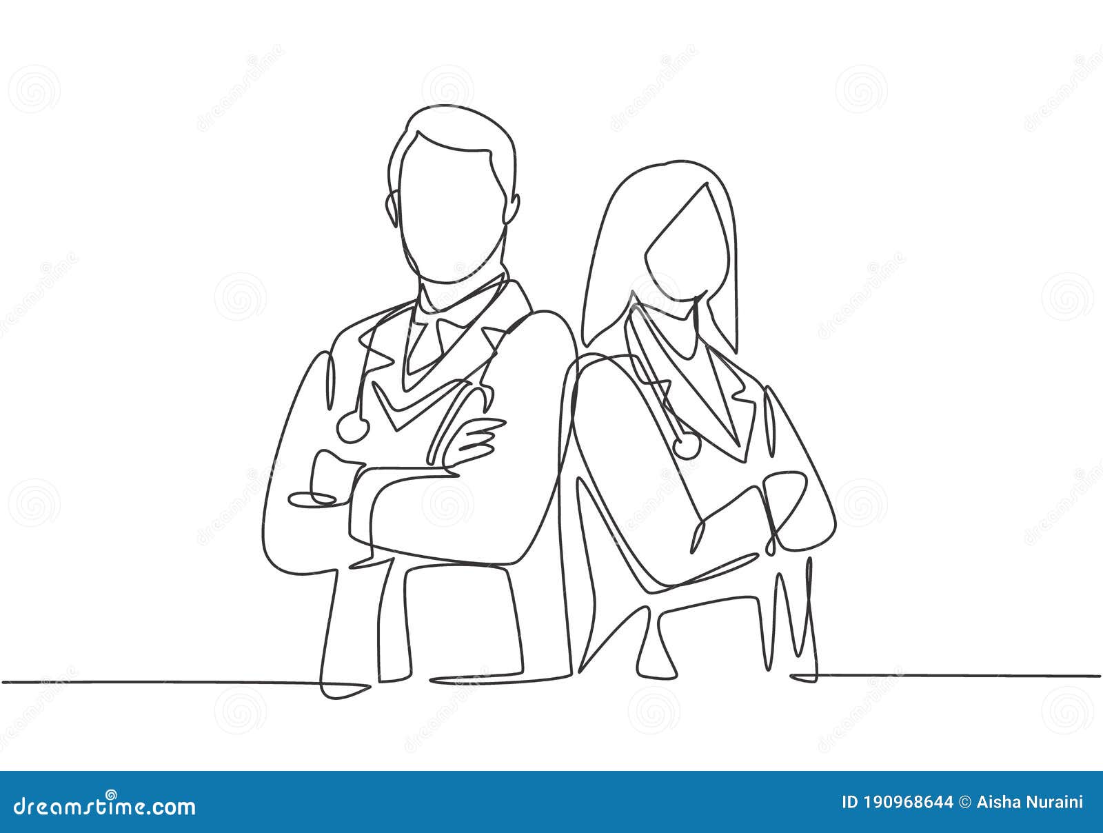 One Continuous Single Line Drawing Of Young Couple Male And Female