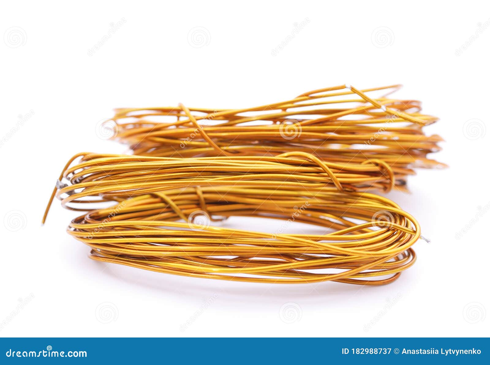 One copper wire stock image. Image of plastic, gray - 182988737