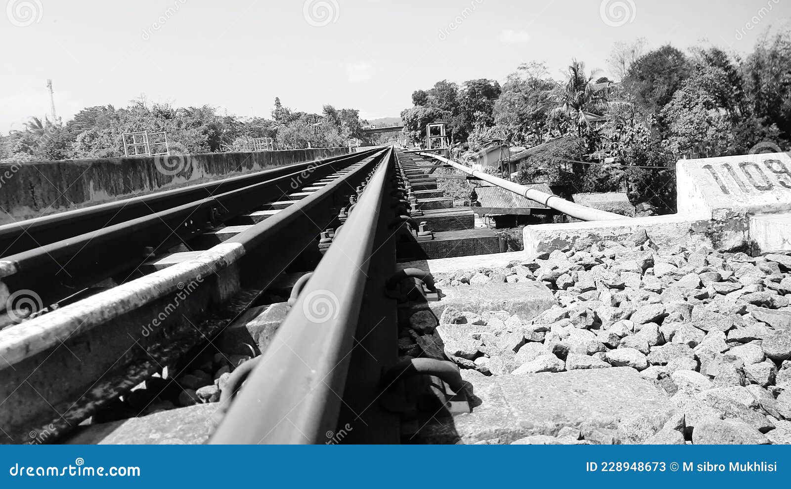One of the Corners of the Railroad Stock Image - Image of railroad ...